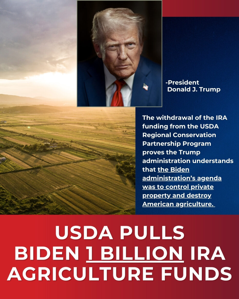 USDA Cancels $1 Billion in IRA Conservation Grants - American Stewards ...